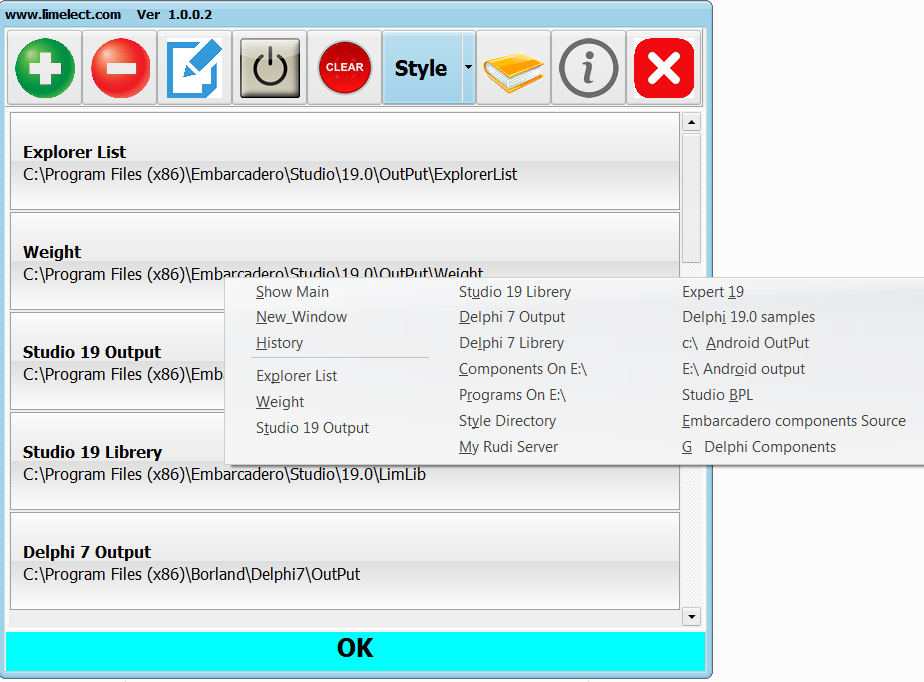 Explorer List | LIM ELECTRONICS weighing software for production industry